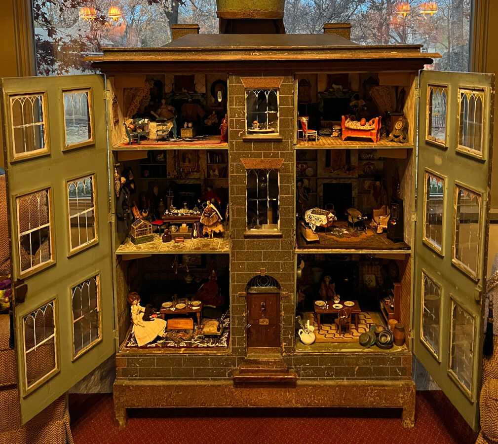 Extra Large Antique Victorian Painted Brick Dolls House c.1890 ...